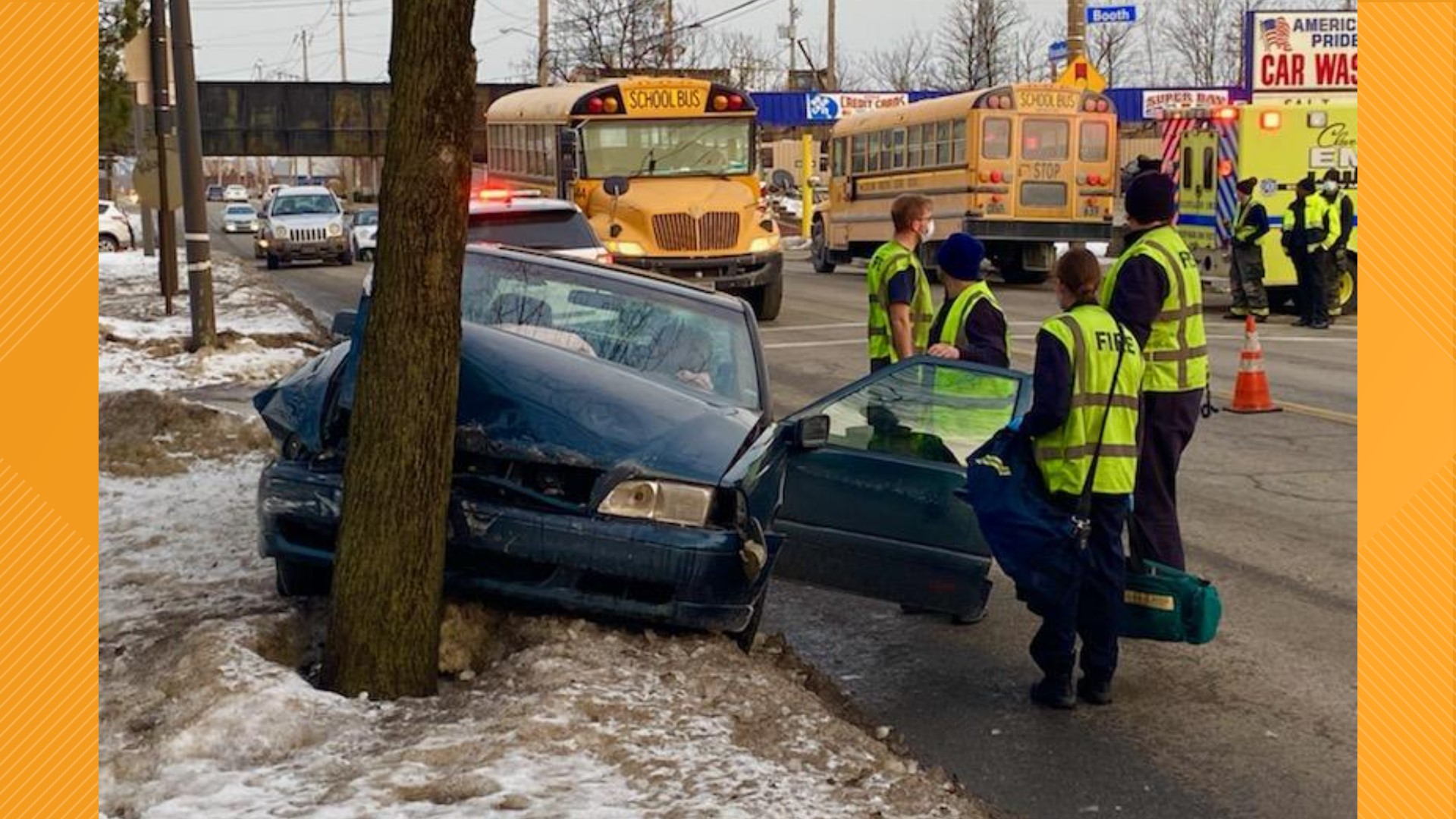Cleveland school bus involved in crash at Broadway and Booth | wkyc.com