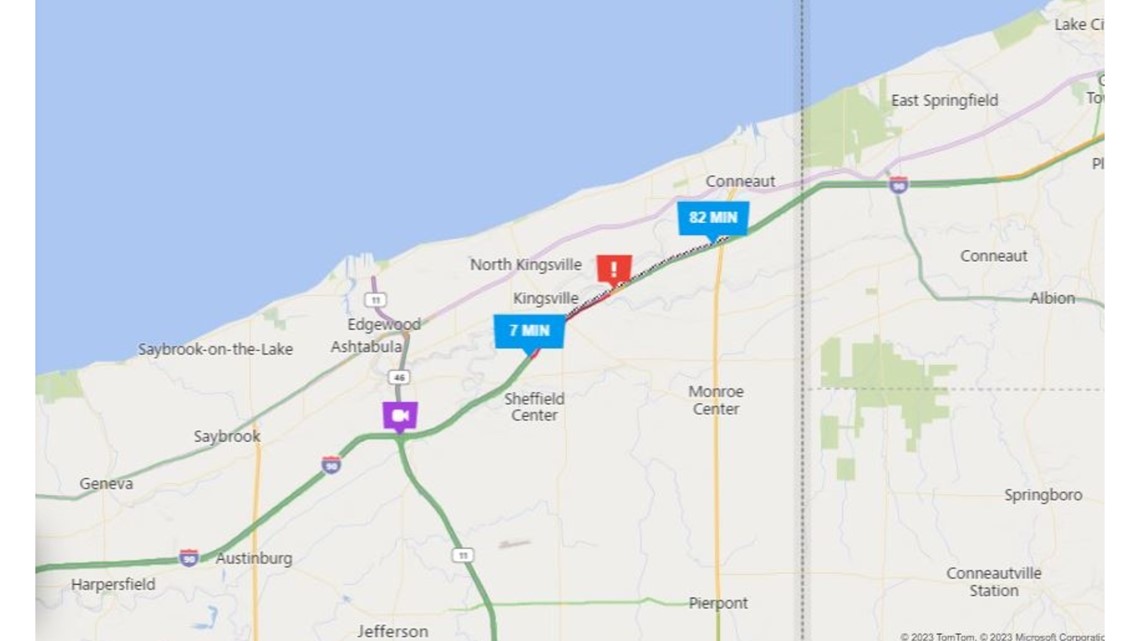 Crash closes portion of I-90 West near Pennsylvania state line | wkyc.com