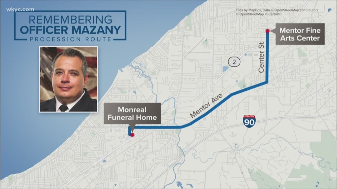 Funeral for fallen Mentor officer Mathew Mazany | wkyc.com