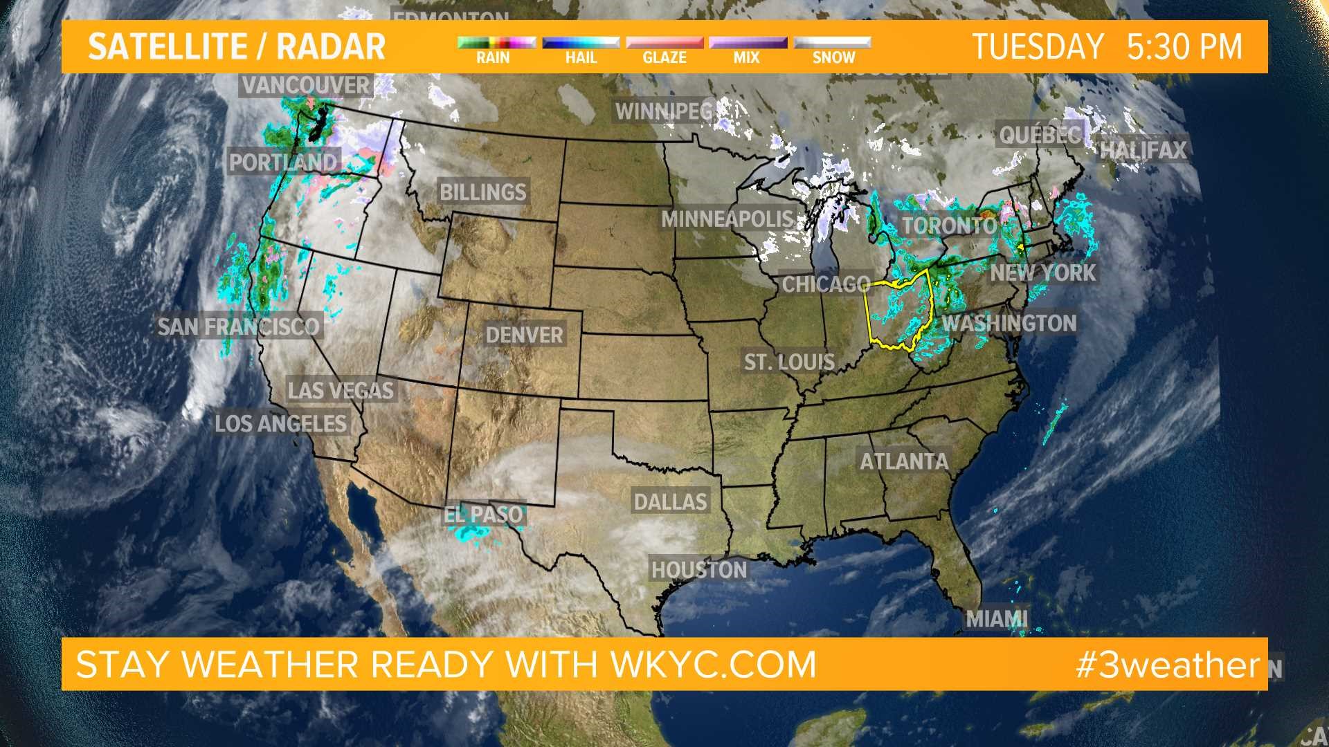 Weather across the nation January 8, 2019 | wkyc.com