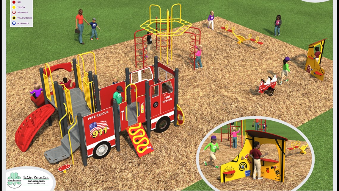 New fire station playground in Lorain at Garfield Park | wkyc.com