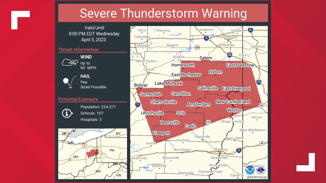 Northeast Ohio under Severe Thunderstorm Watch until 8 p.m. | wkyc.com