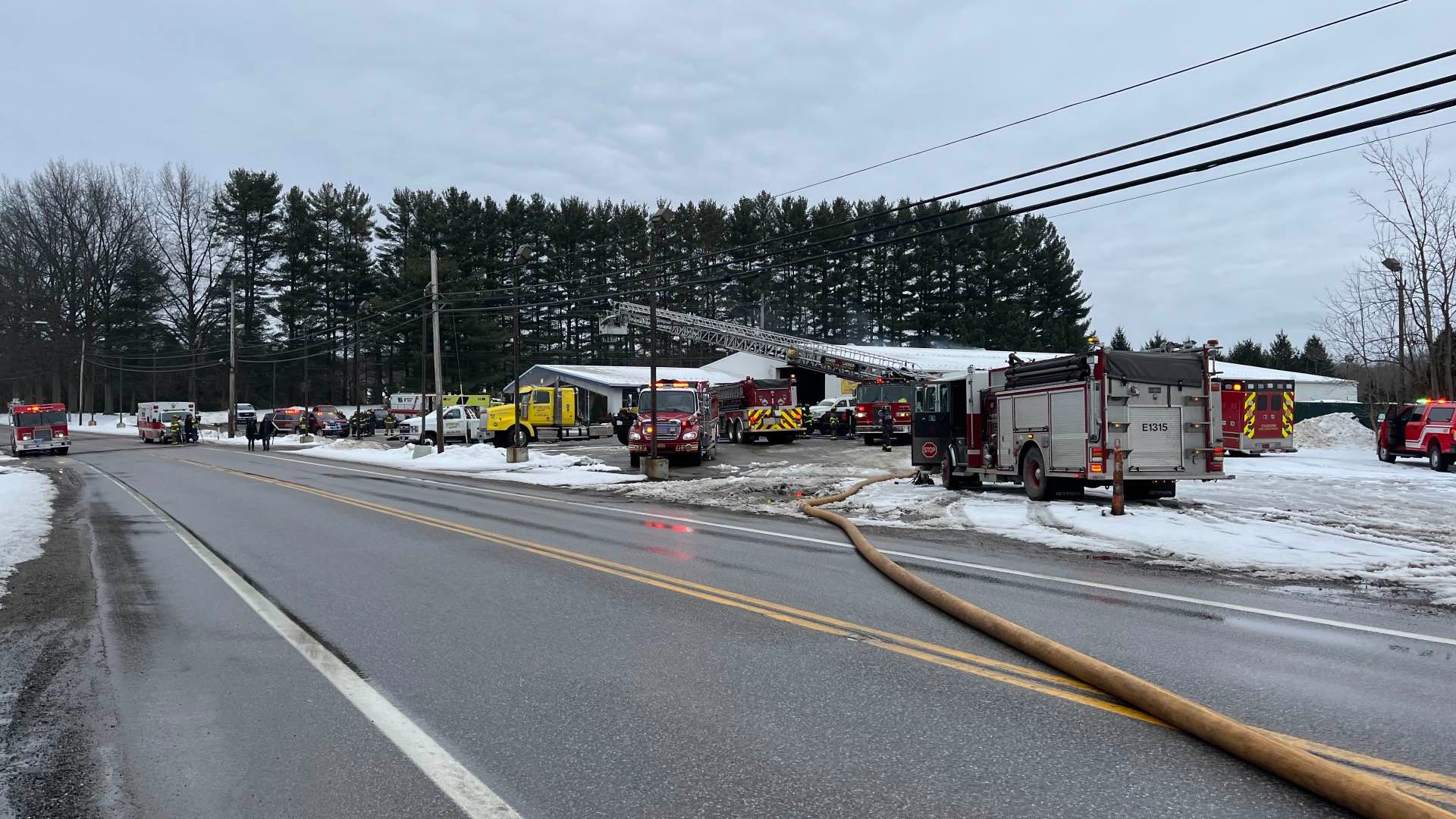 Fire breaks out at Geauga County towing company | wkyc.com