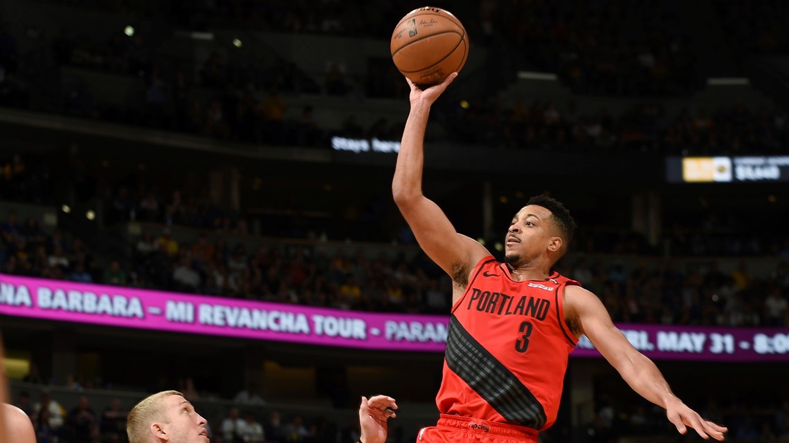 LeBron James shouts out CJ McCollum after standout performance in Game ...