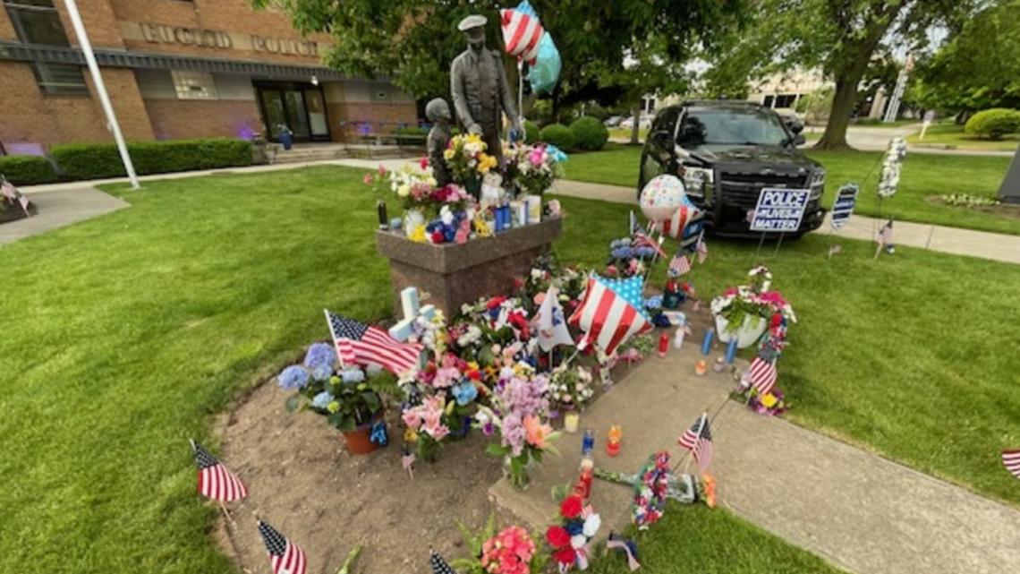 Rainbow appears at Euclid memorial for late officer Jacob Derbin | wkyc.com