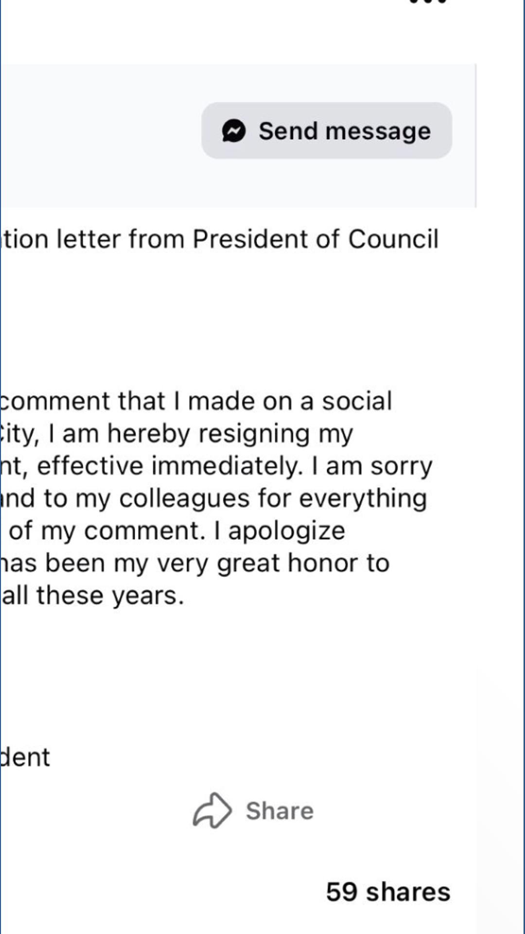 Fairview Park Council Head Resigns Over Social Media Comments on ...