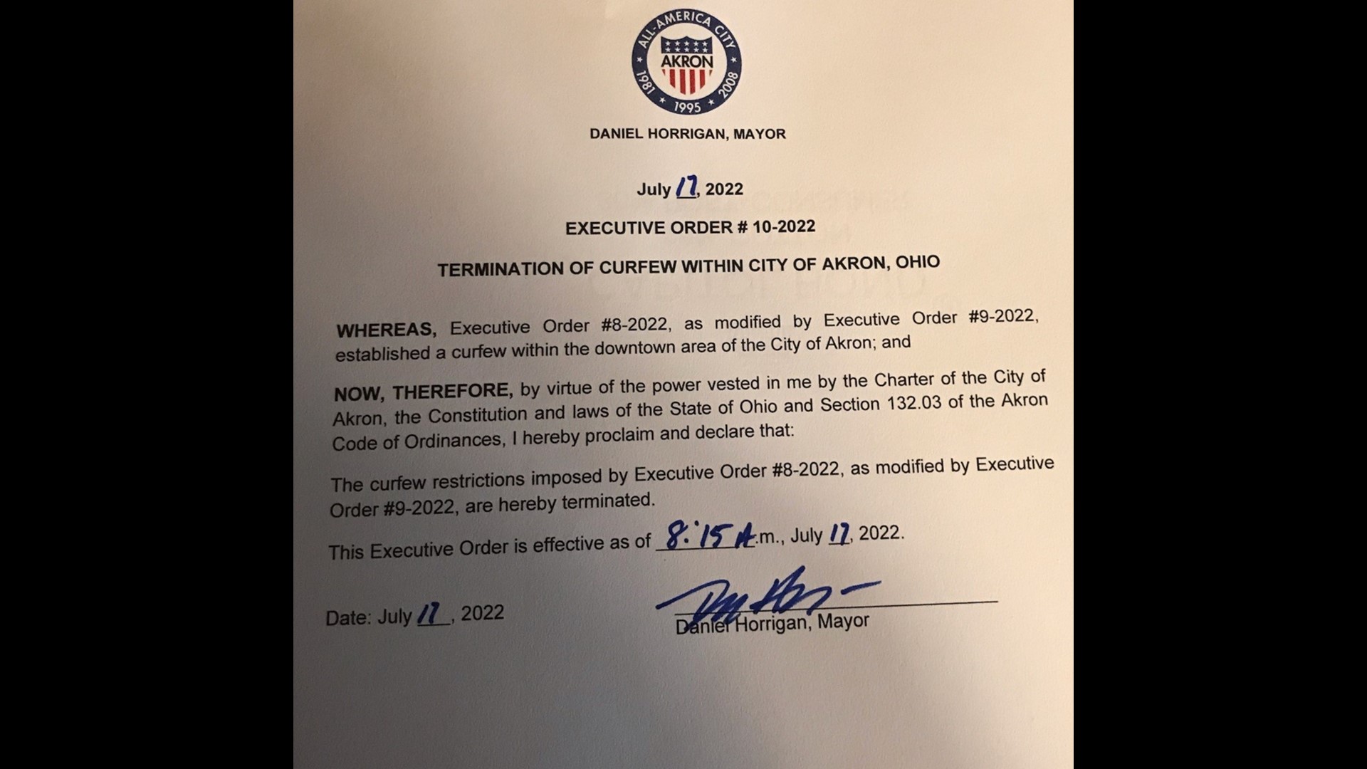 Downtown Akron curfew lifted this weekend | wkyc.com