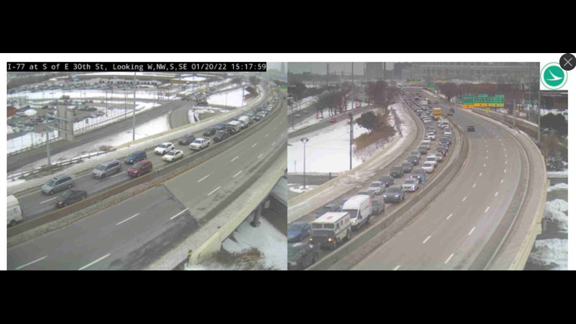 I-77 traffic backed up in Cleveland | wkyc.com