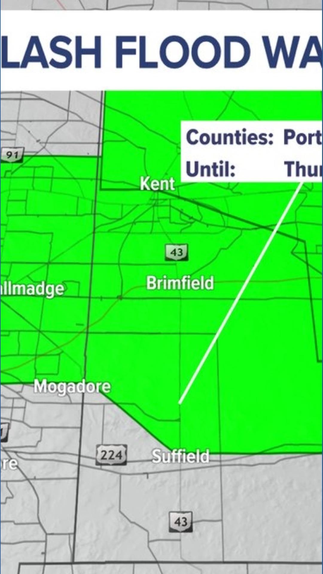 Flash Flood Warning issued for parts of Summit, Portage counties | wkyc.com