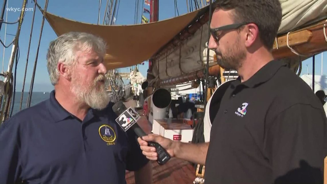 WKYC's Matt Wintz interviews the captain of one of the tall ships in ...