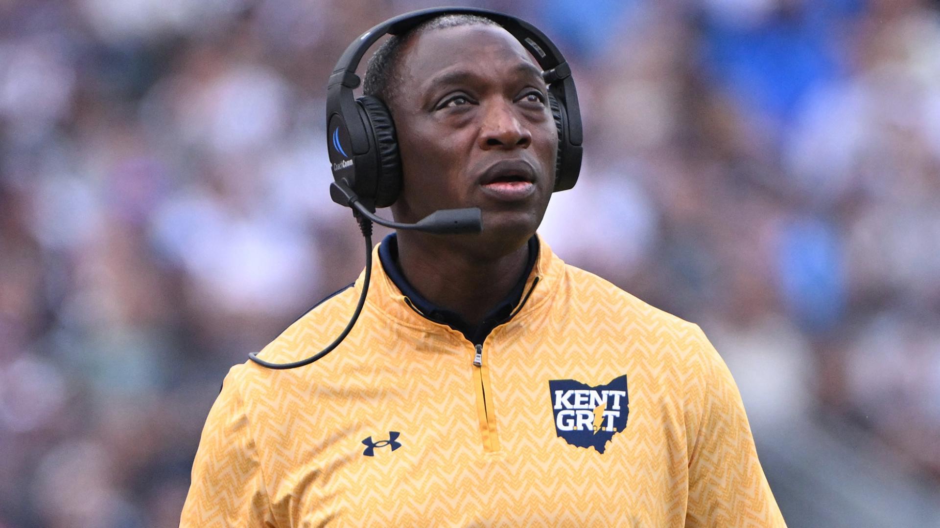 Kent State football coach Kenni Burns placed on paid leave | wkyc.com