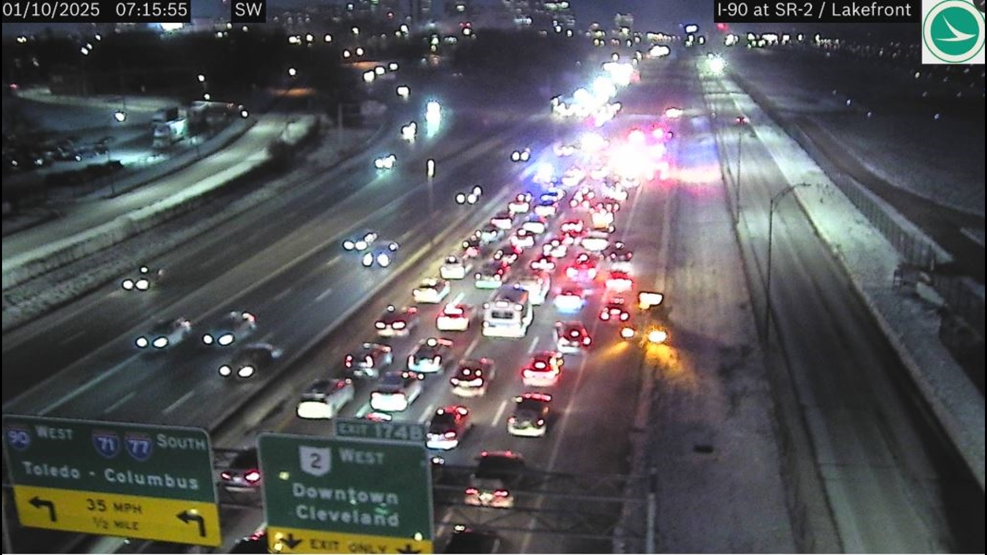 Why was I-90 West closed at North Marginal Road in Cleveland? | wkyc.com