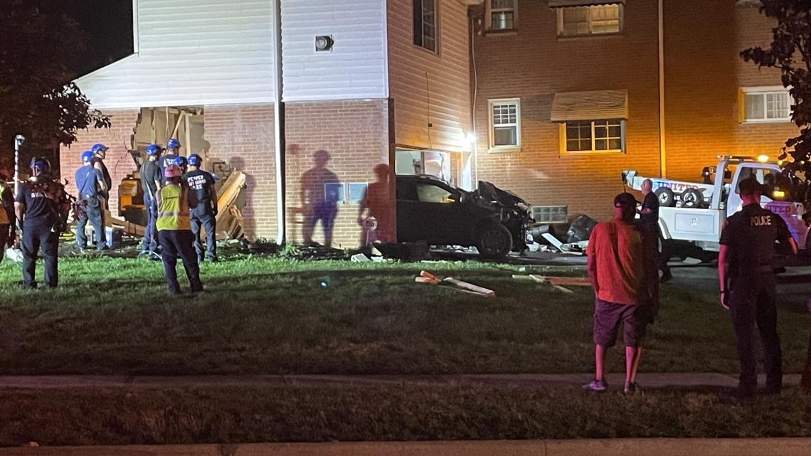 6 displaced after car slams into house in University Heights; driver ...