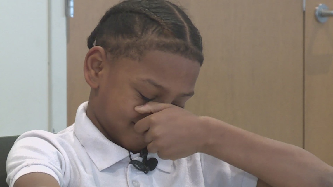 10-year-old Lorenzo Roberson shares powerful message shooting death of best friend Kaden Coleman ...