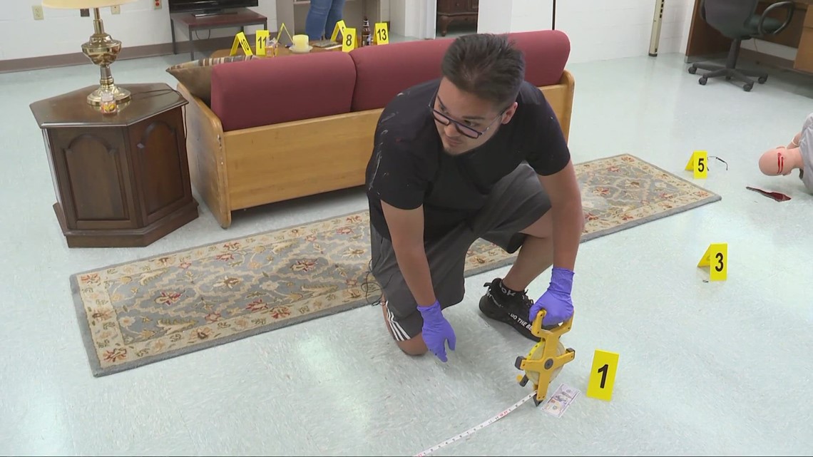 Lakeland Community College crime scene room 2023 | wkyc.com