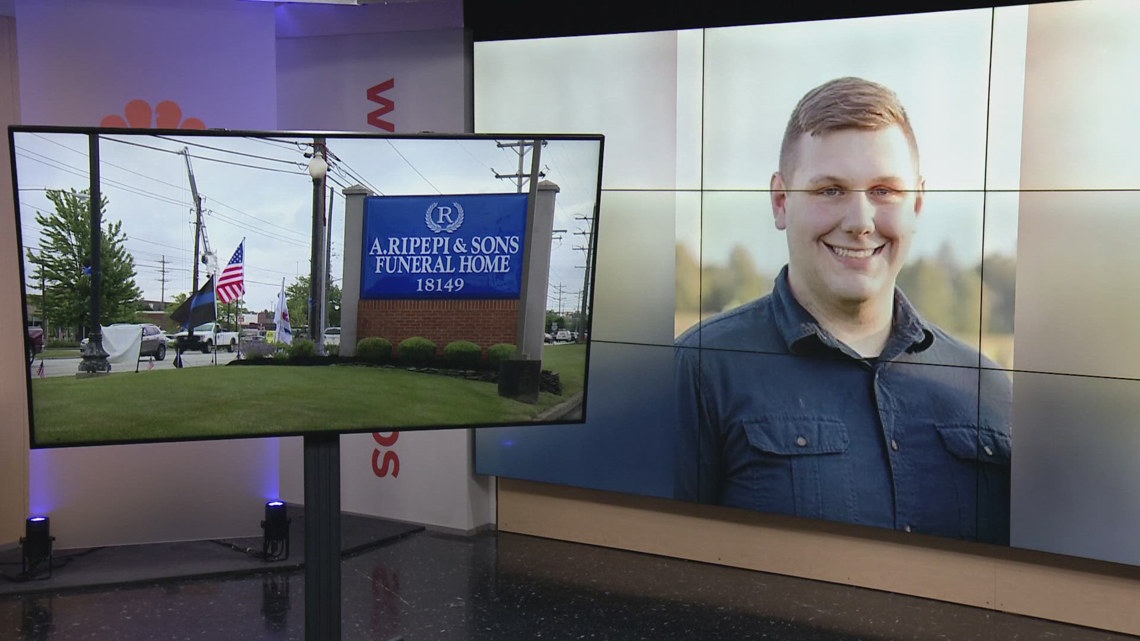 Visitation for fallen Euclid police officer Jacob Derbin is underway ...