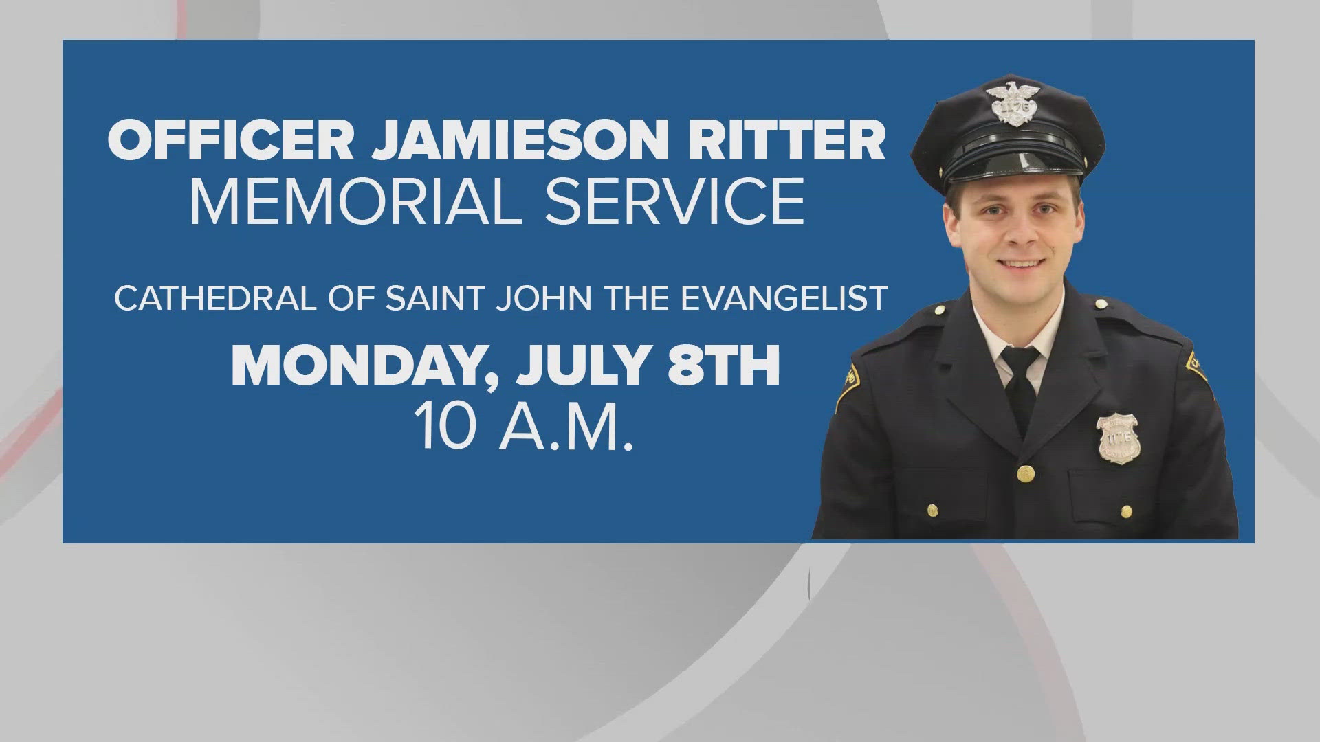 Memorial service for fallen Cleveland Police Officer Jamieson Ritter to ...