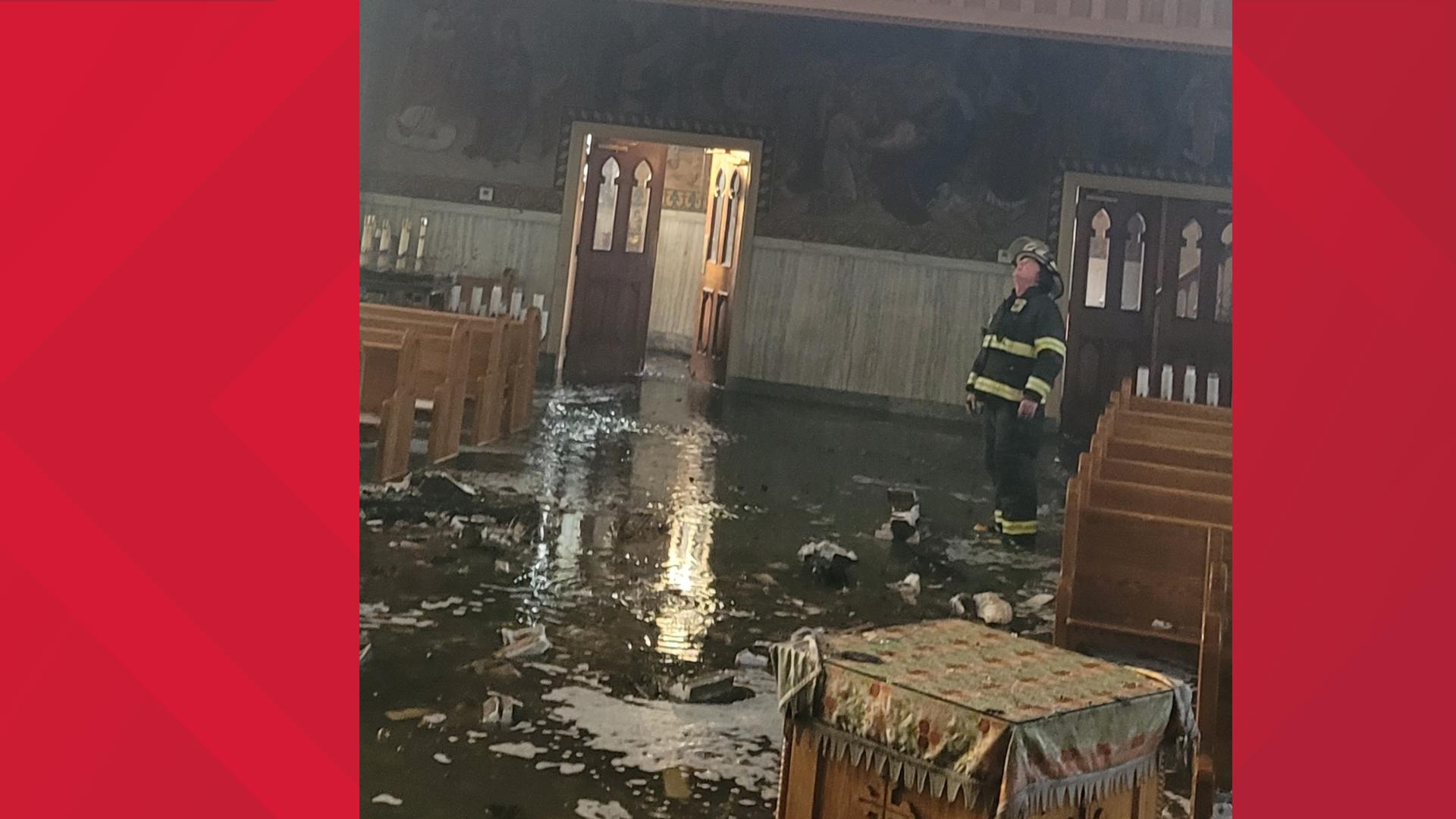 Insurer sues roofing company over 2024 fire at St. Theodosius in ...
