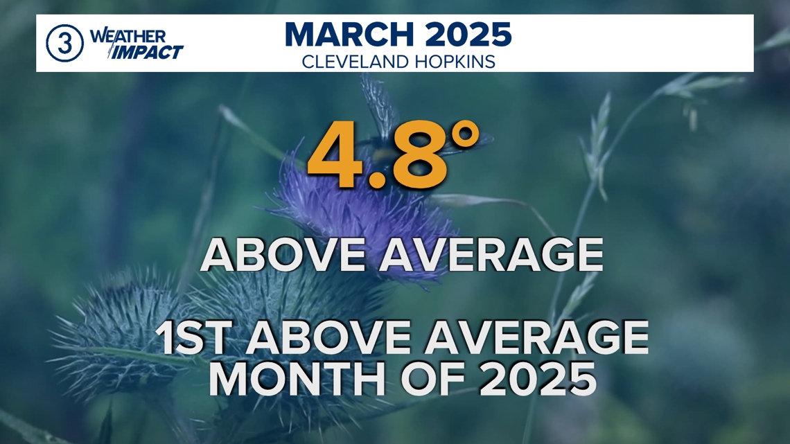 March 2025 warms up Cleveland with above average temps | wkyc.com