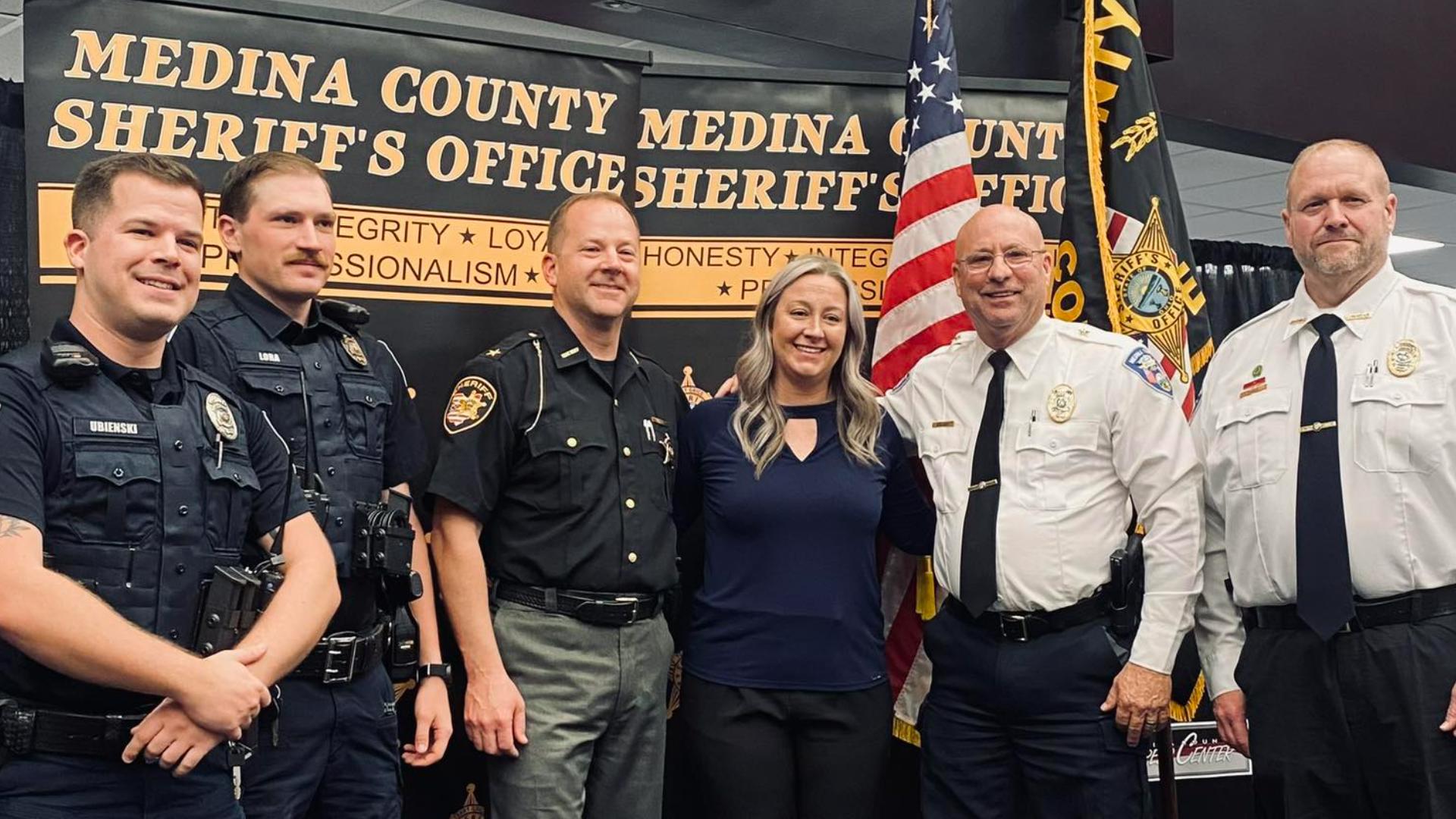 Medina Township police honored for aiding in rescue of girl during ...
