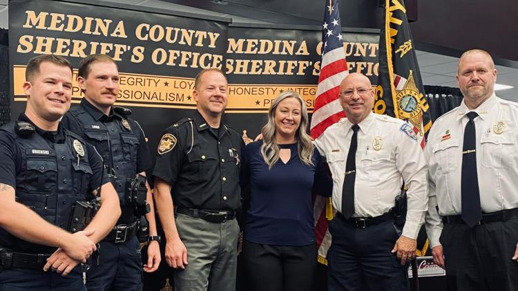 Medina Township police honored for aiding in rescue of girl during ...