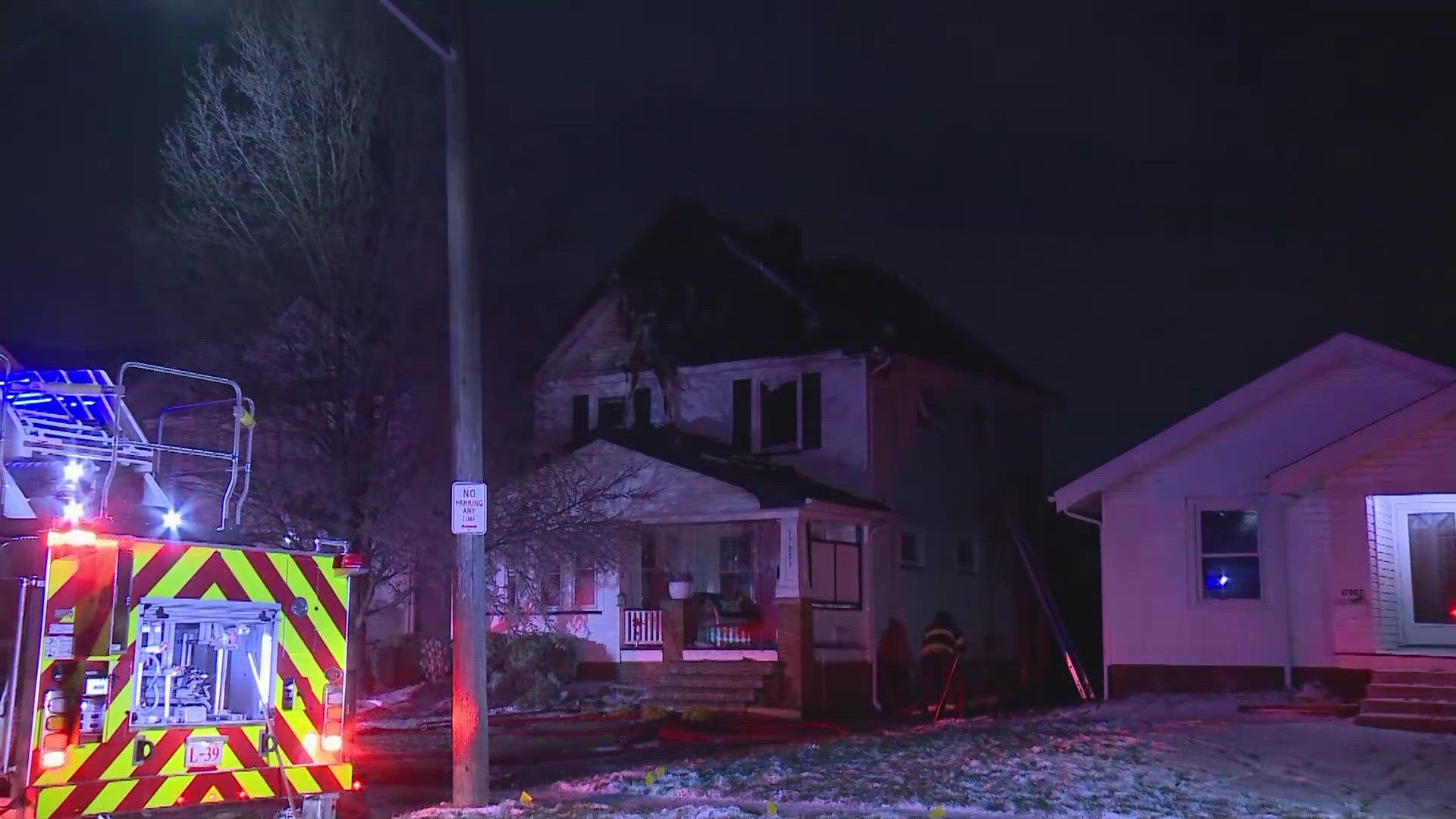 Crews battle fire at home in Cleveland's Kamm's Corners neighborhood ...