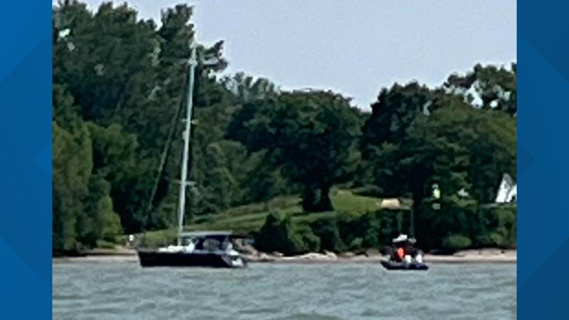 2 rescued after sailboat runs aground off Sherod Park in Vermilion ...