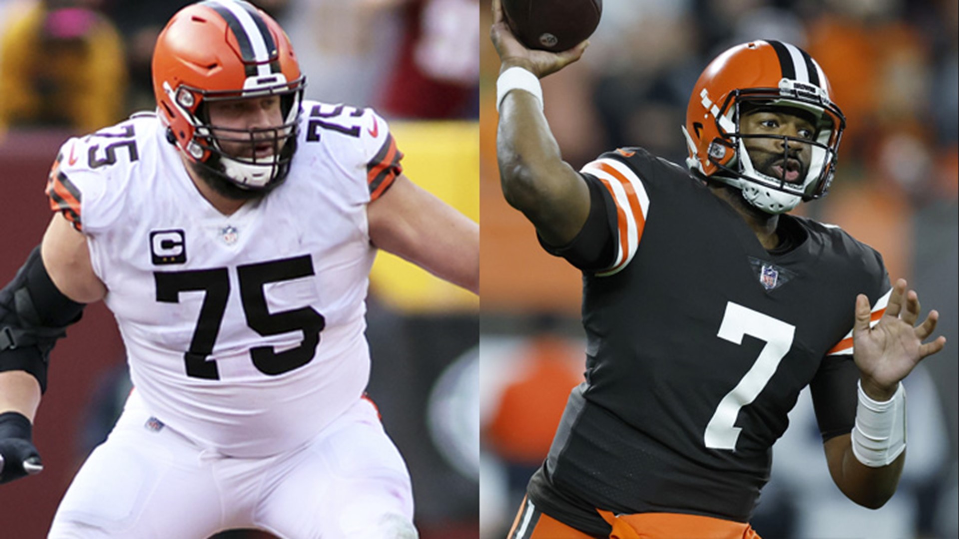 Browns' Joel Bitonio and Jacoby Brissett honored by local PFWA | wkyc.com