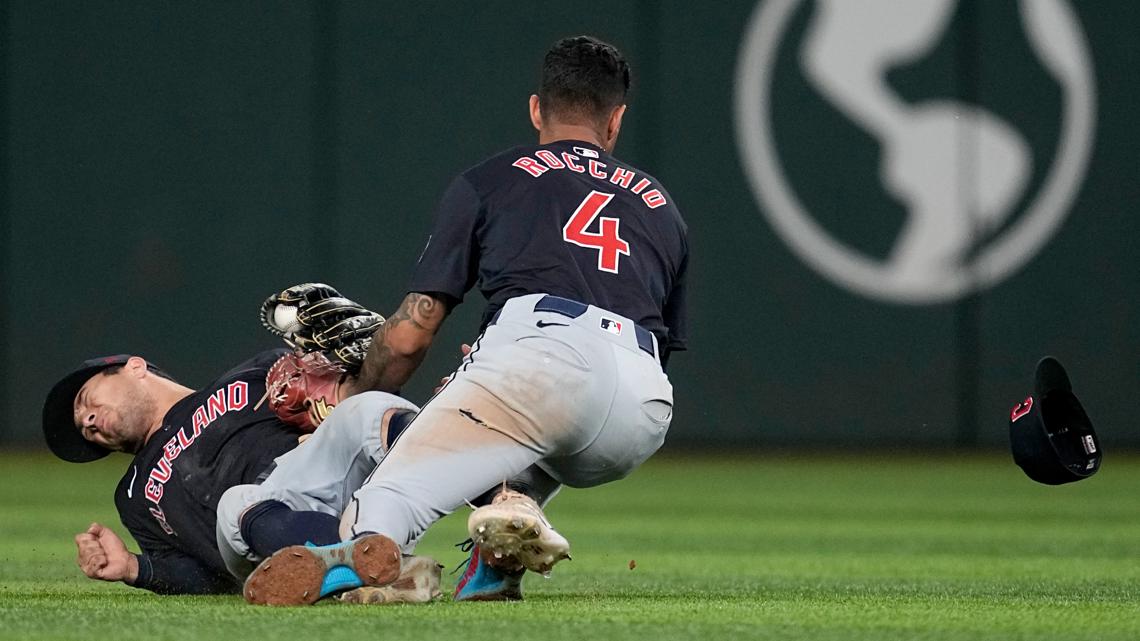 Tyler Freeman returns to Guardians lineup after collision, 2 HBPs ...