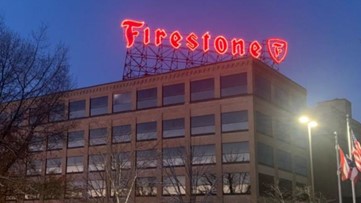 Iconic Firestone sign to be relocated, refurbished in Akron | wkyc.com