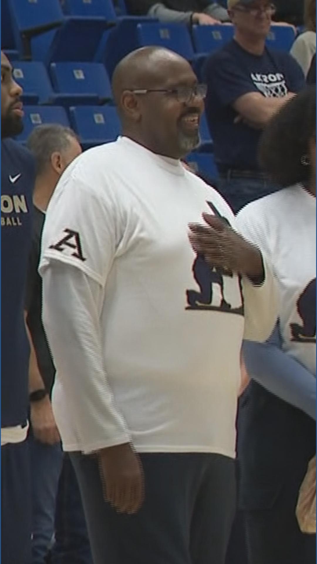 As Evan and Eric Mahaffey star on the court for Akron, their father is ...