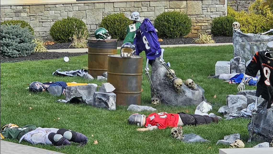 Myles Garrett creates 2024 Halloween display at Wadsworth home | wkyc.com
