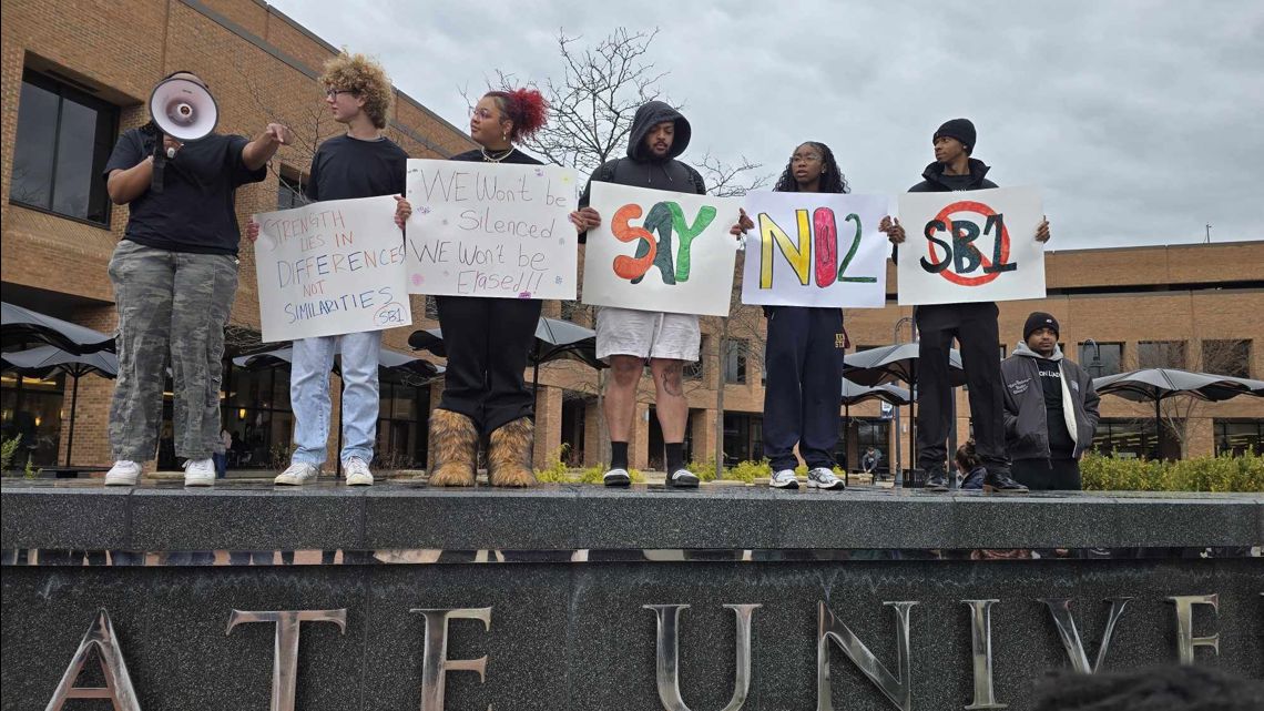 Kent State students protest as Senate Bill 1 heads to DeWine's desk ...