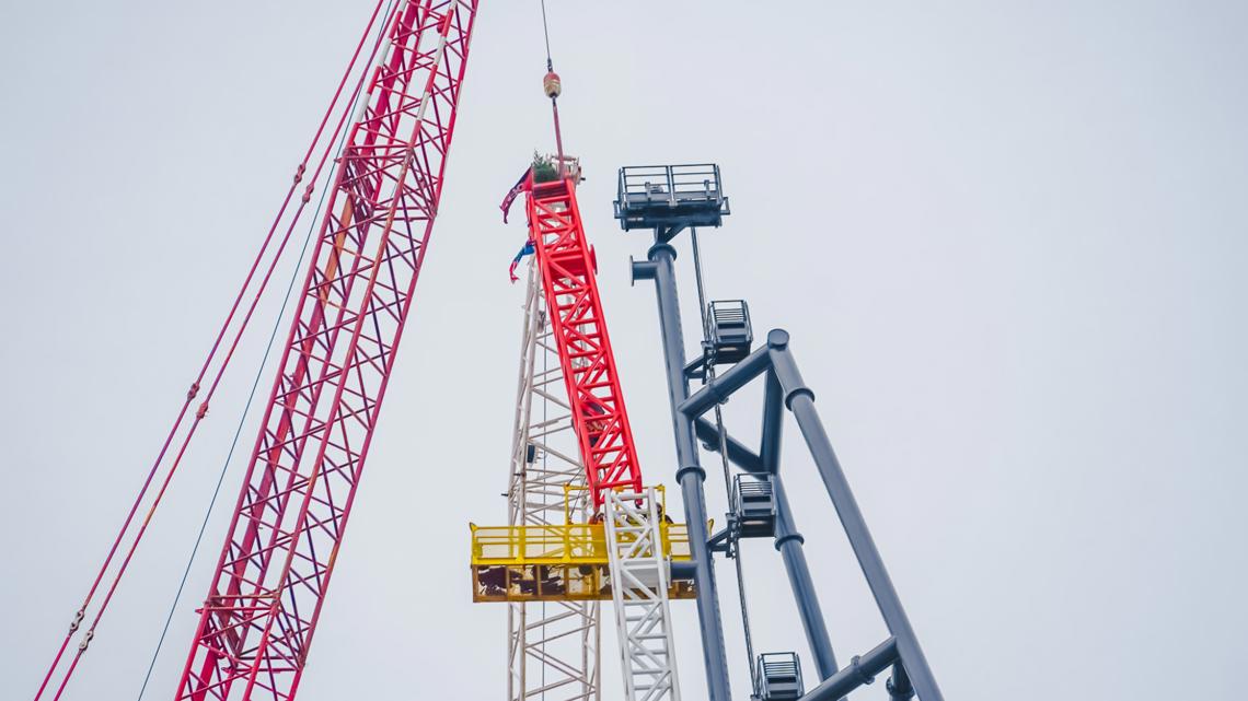 PHOTOS | Cedar Point completes construction of new 420-foot spike on ...