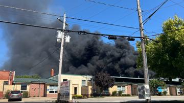 Crews respond to large fire at Akron business | wkyc.com