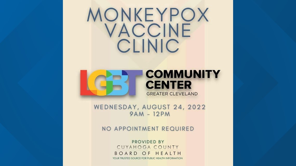 Monkeypox vaccine clinic set for LGBT Community Center this week | wkyc.com