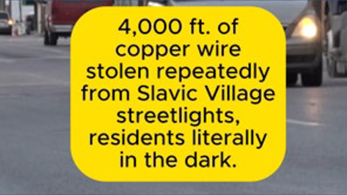 4,000 ft. of power line wiring repeatedly stolen from Slavic Village ...