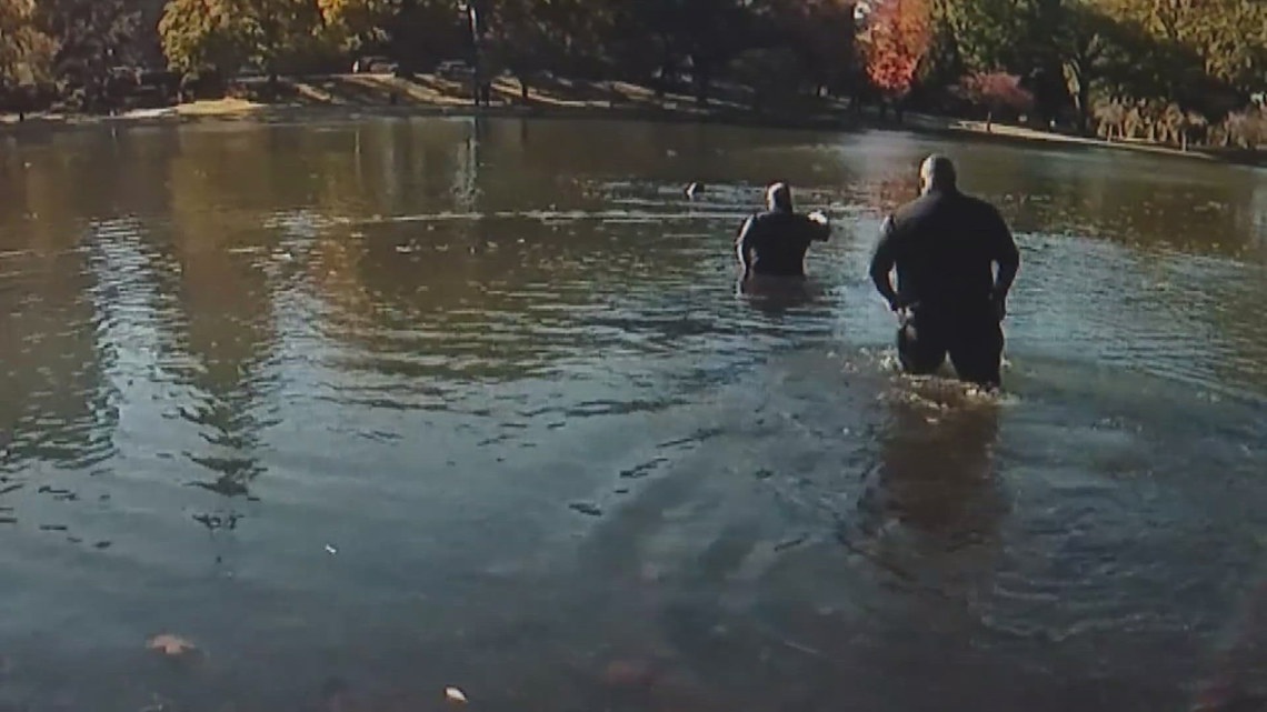 Heroic police rescue at Wade Lagoon in Cleveland saves man in crisis ...