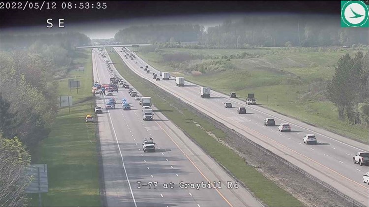 Explosion after crash involving ODOT vehicle on I-77 in Green | wkyc.com