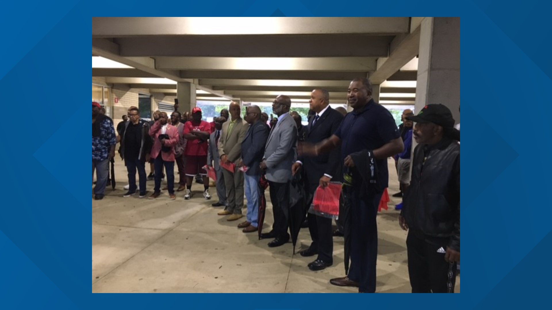 More than 100 men support fatherhood at Shaw High School | wkyc.com