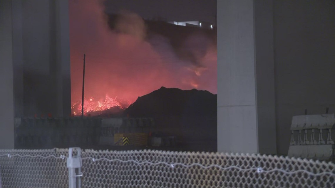 Fire breaks out under I-480 bridge in Valley View | wkyc.com
