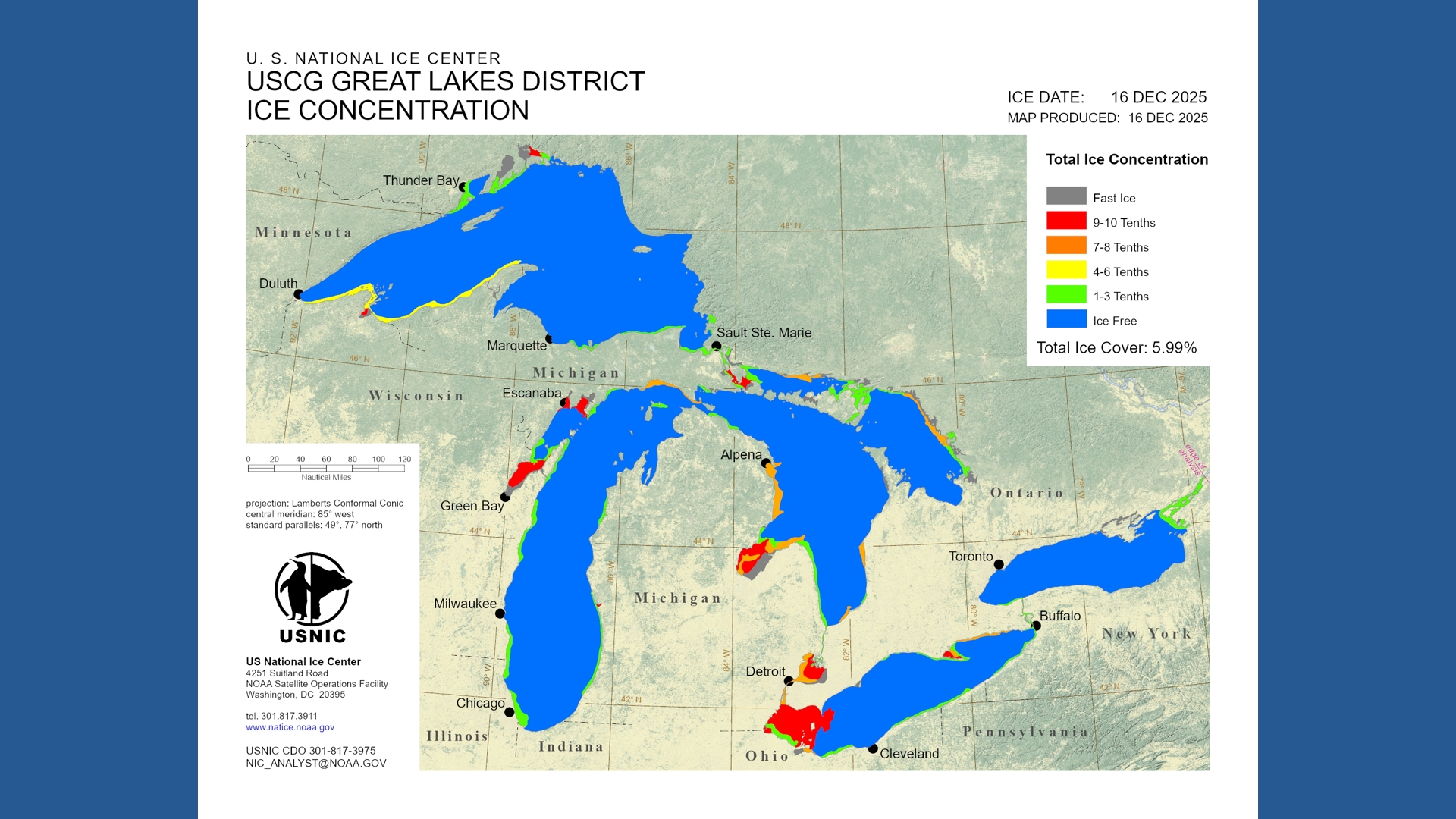 Weather Blog | Lake Erie ice expanding as cold December continues ...