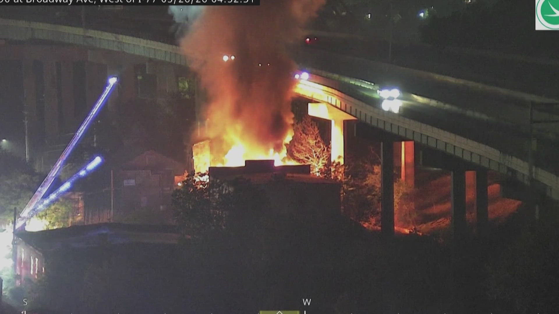 Fire beneath I-490 bridge in Cleveland ruled arson, investigators say ...