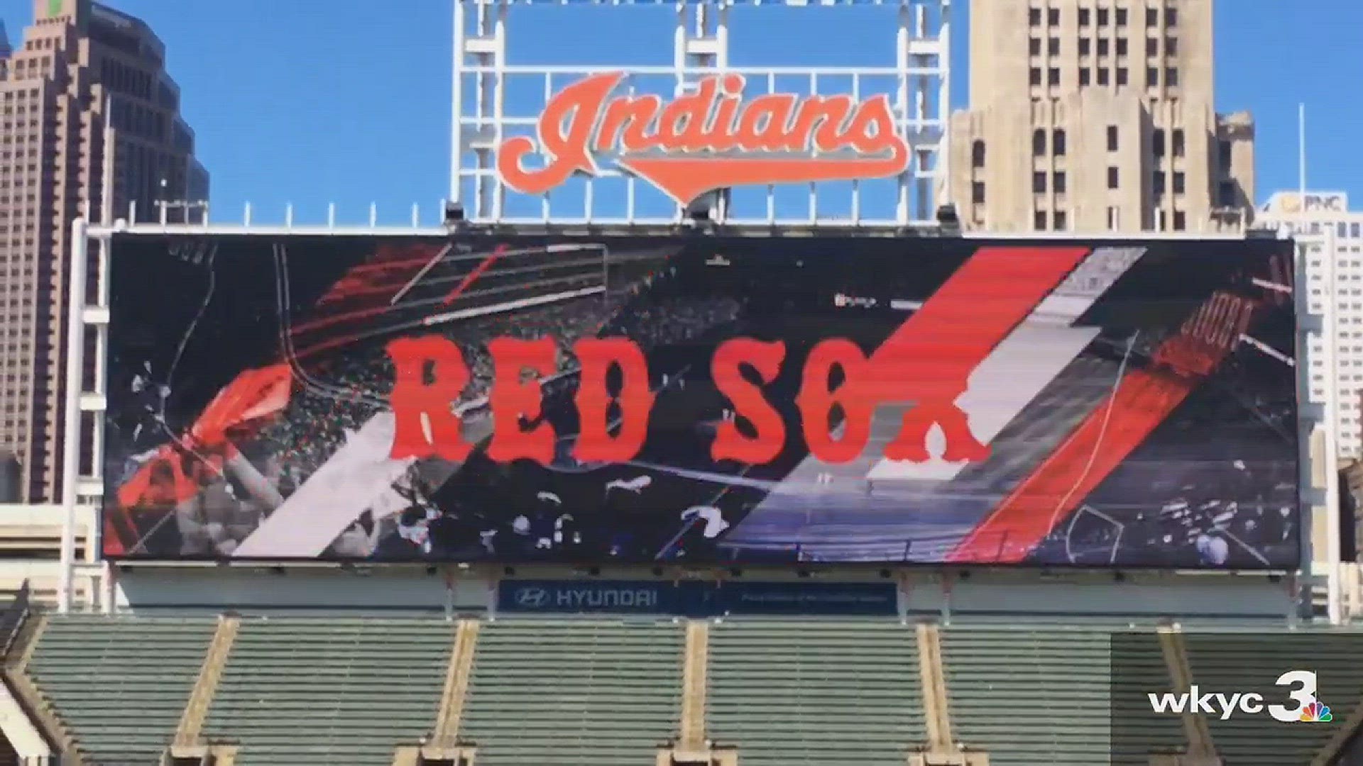 PHOTOS | Cleveland Indians unveil new scoreboard | wkyc.com