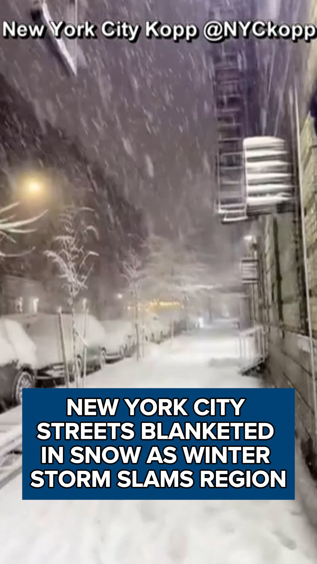 New York City streets blanketed in snow as winter storm slams region ...