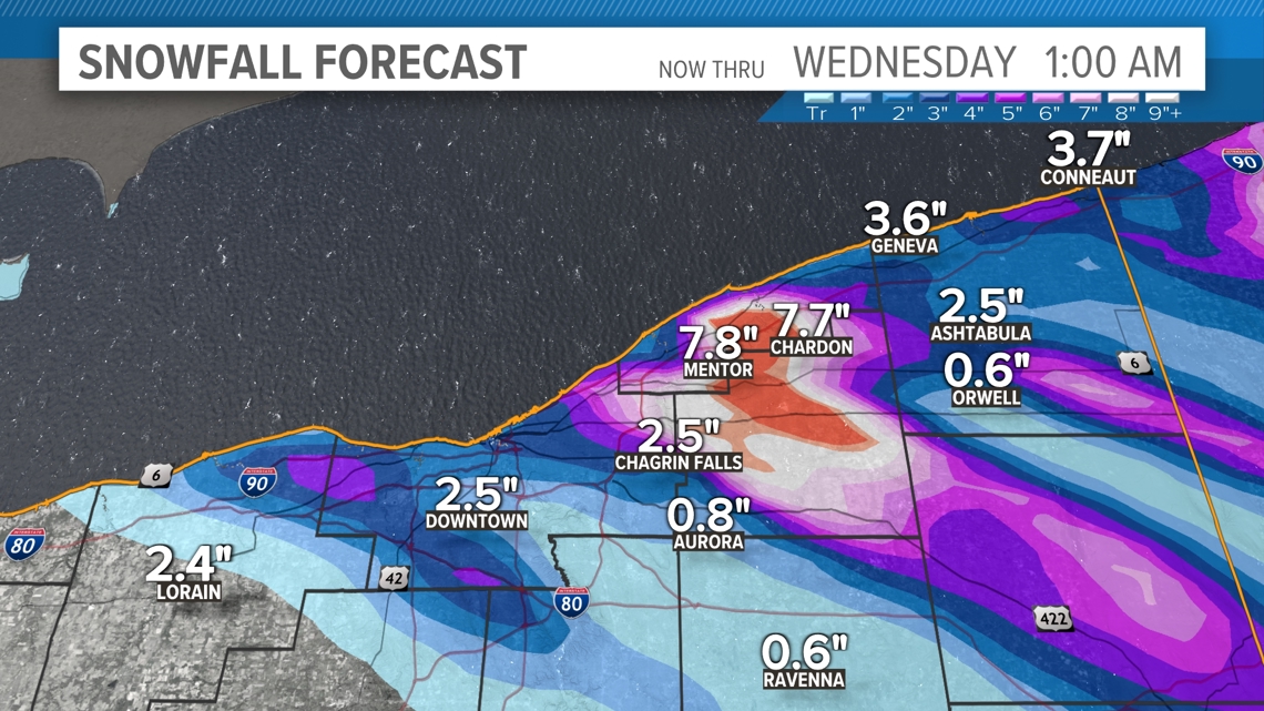 Lake Effect Snow Warning, Winter Storm Warning in Northeast Ohio | wkyc.com