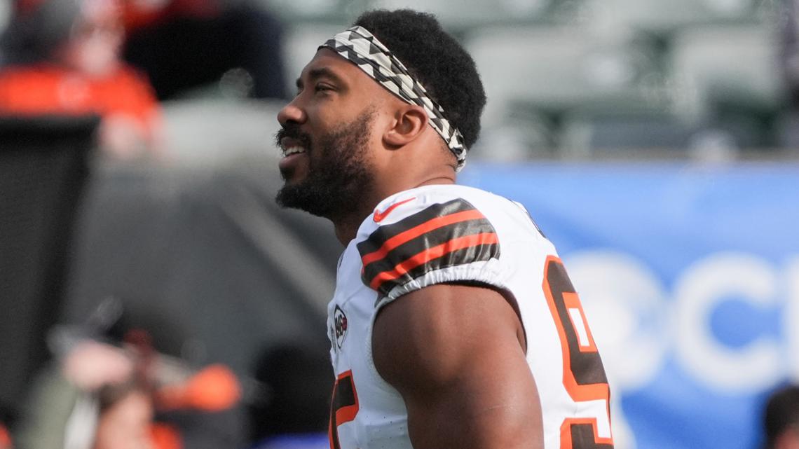 Myles Garrett becomes first player with 100 sacks while wearing Browns ...