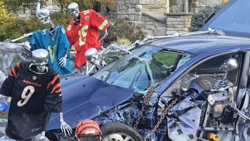 Myles Garrett creates 2024 Halloween display at Wadsworth home | wkyc.com