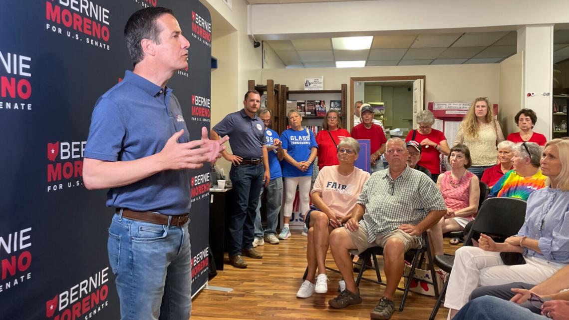 Ohio GOP Senate candidate Bernie Moreno takes message on tour | wkyc.com