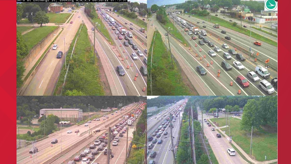 Route 8 South reopens at Central Interchange in Akron after crash ...